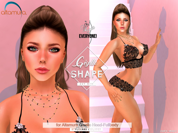 Second Life Marketplace - Shape Giselle for Altamura Giselle Head-Fullbody